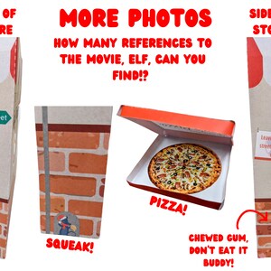 Elf Printable Pizza Shop and Pizza Box Printable Elf Props - Etsy