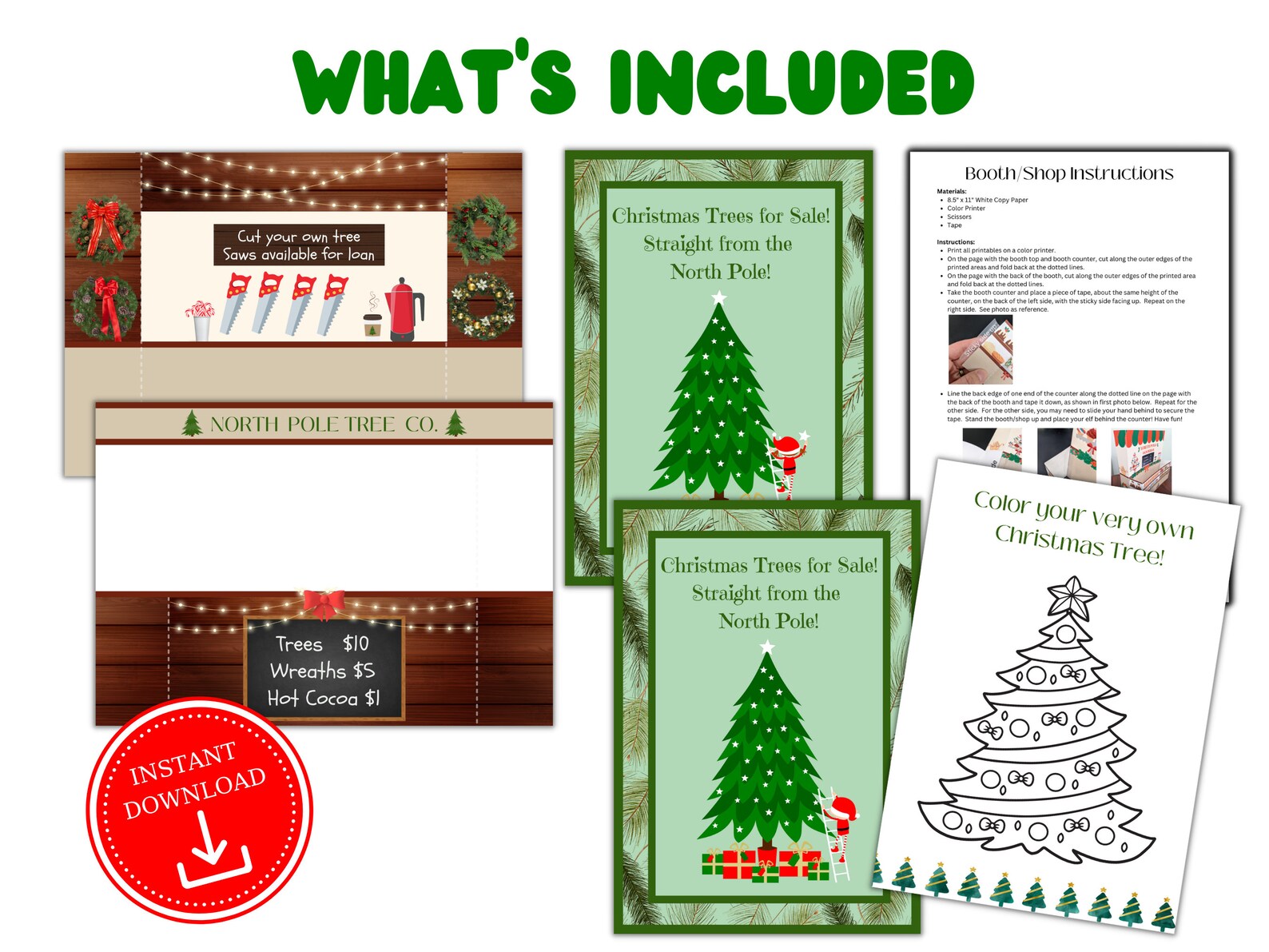 Elf Printable Cut Your Own Tree Stand - Printable Elf Props, Printable ...