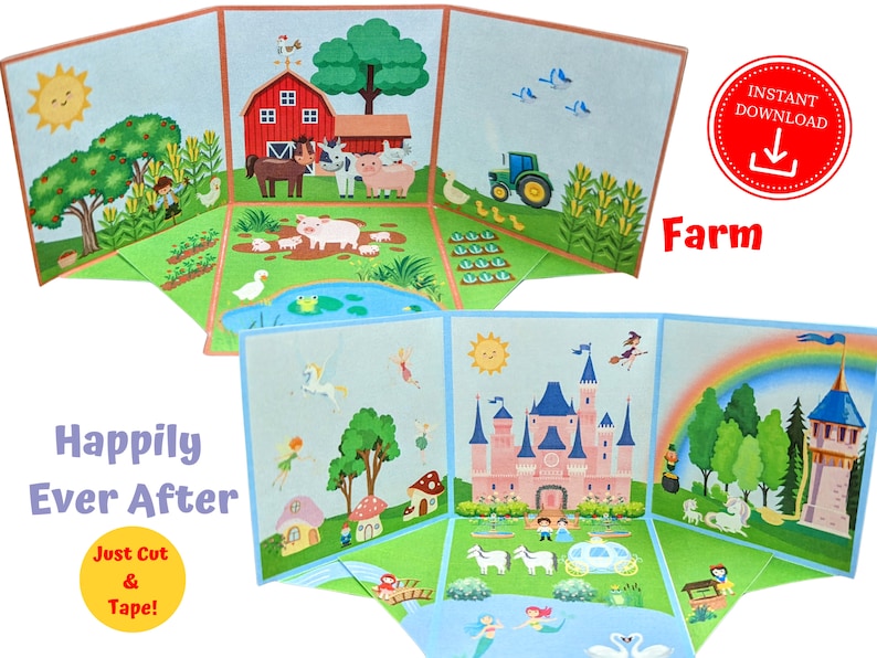 10 Printable Desk Pet Homes Habitats Desk Pet Reward Desk - Etsy