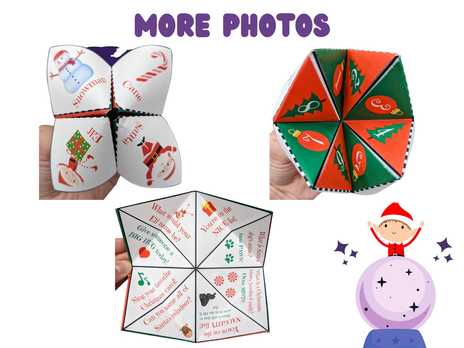 Elf Printable Fortune Telling Booth - Printable Elf Props, Printable ...
