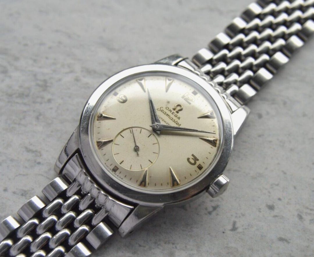1950 Omega Seamaster Small Seconds Bumper Automatic Beads of Rice ...
