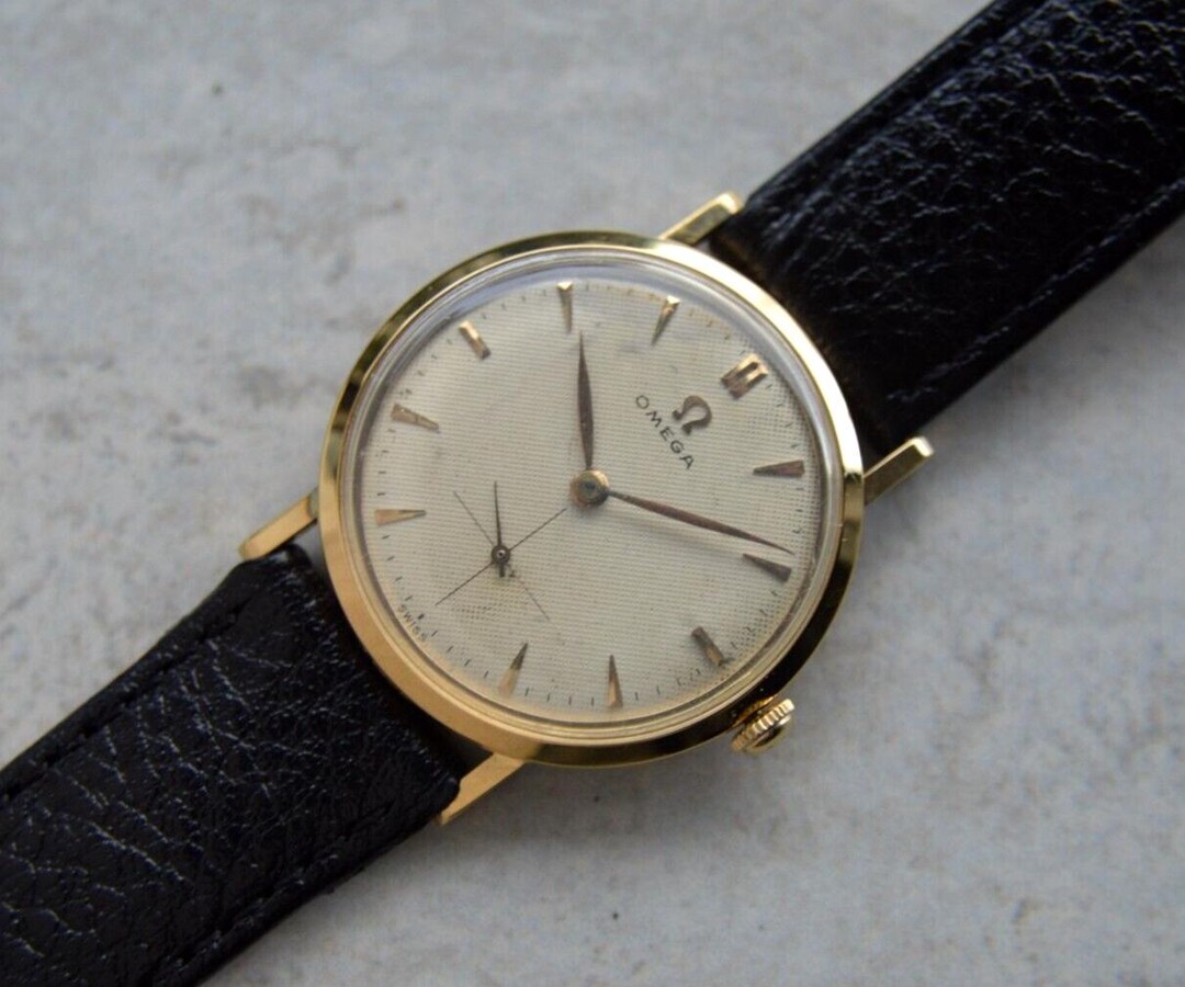 1954 Vintage Omega Small Seconds 14K Gold Fill Rare Mens Mechanical ...