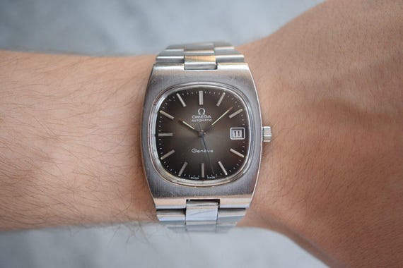 1974 Vintage Omega Geneve TV Dial Square Automatic Ra… - Gem