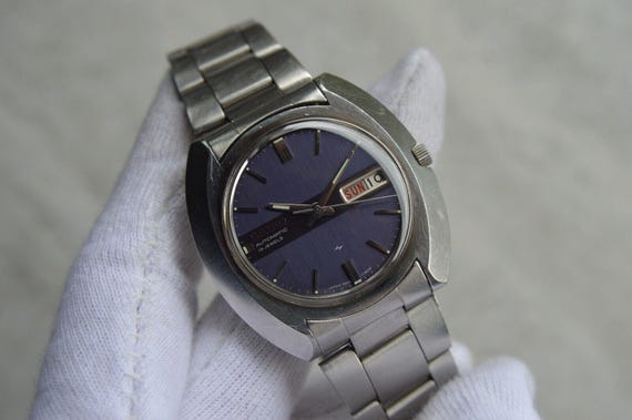 July 1972 Rare Vintage Seiko 7006 Automatic Purple Di… - Gem