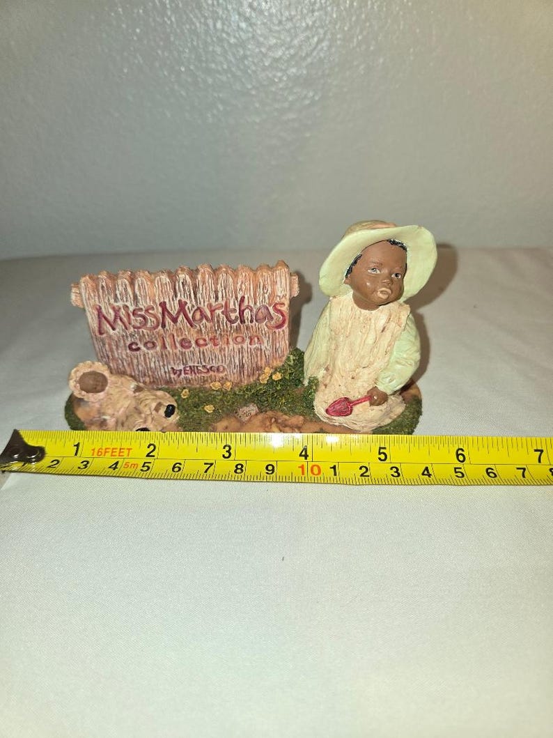 Vintage Miss Martha's Enesco Figurine: JANA 'plant With Love' Sign - Etsy
