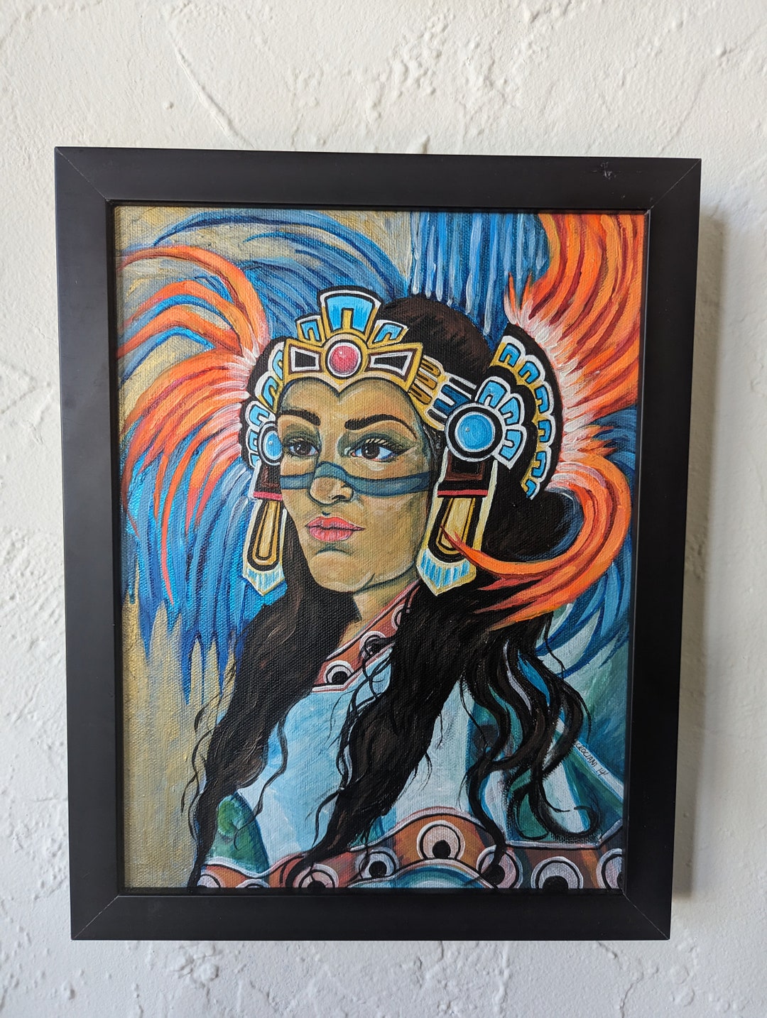 Aztec Woman Original Painting - Etsy