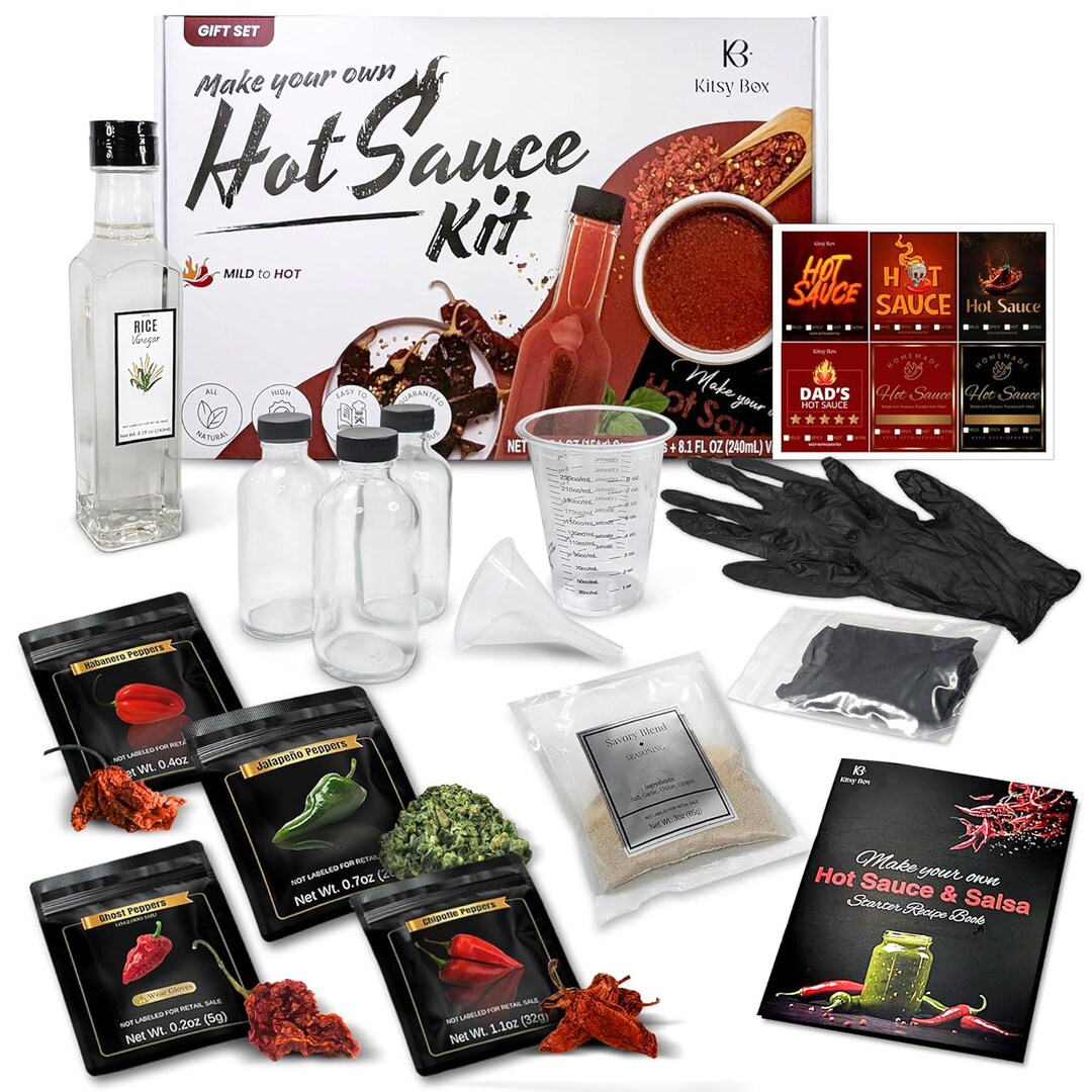 DIY Hot Sauce Kit - Ghost Pepper Edition - 4 Pepper Varieties - Make ...