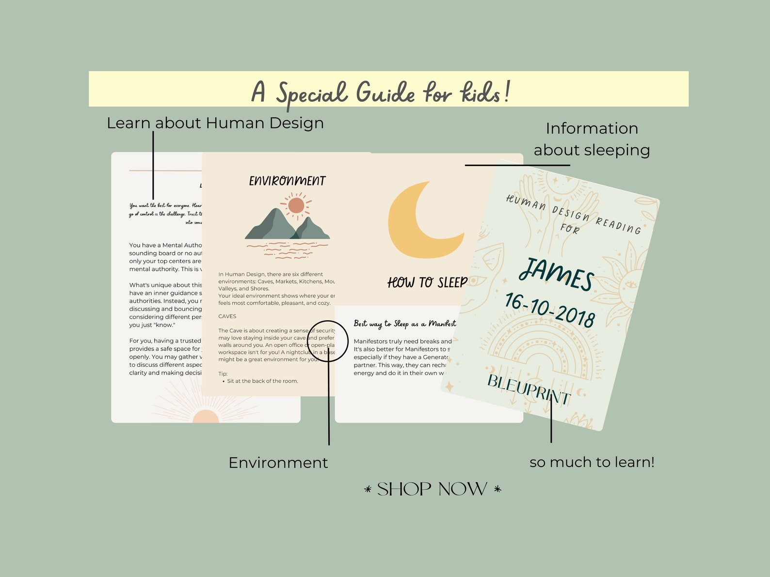 Human Design Reading for Kids-blueprint Unique Baby Gift-maternity Gift ...