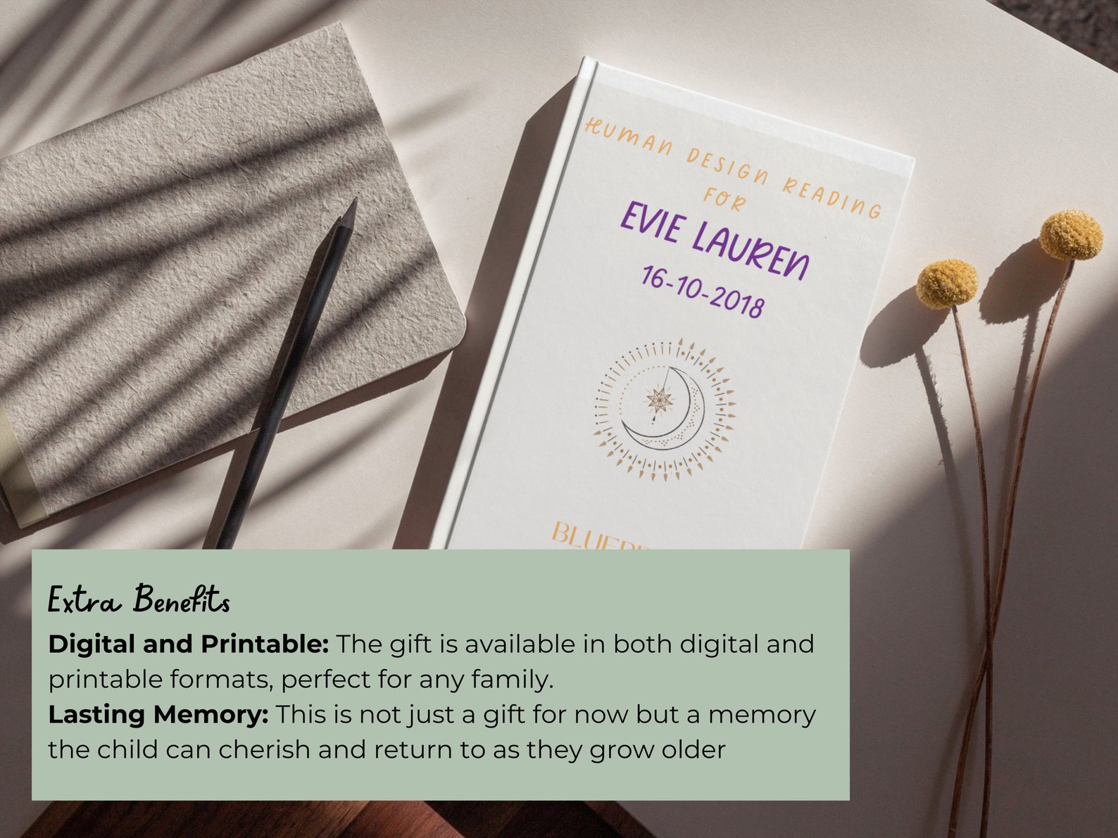 Human Design Reading for Kids-blueprint Unique Baby Gift-maternity Gift ...