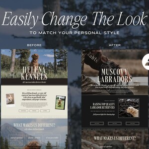 Dog Breeder Website Template, Showit Website Template Design for Dog ...