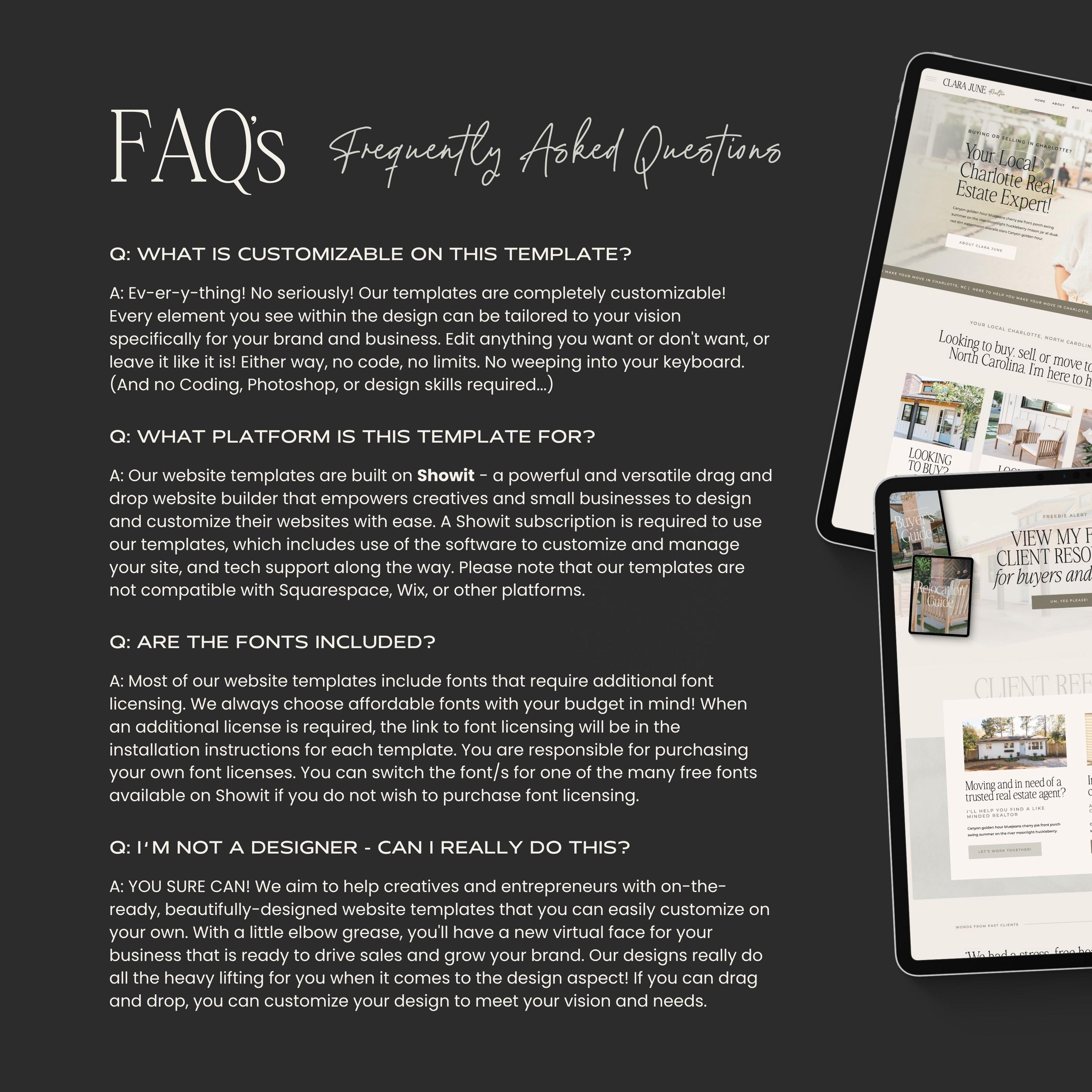 Real Estate Agent Website Template: Realtor Broker Agency Web Design ...