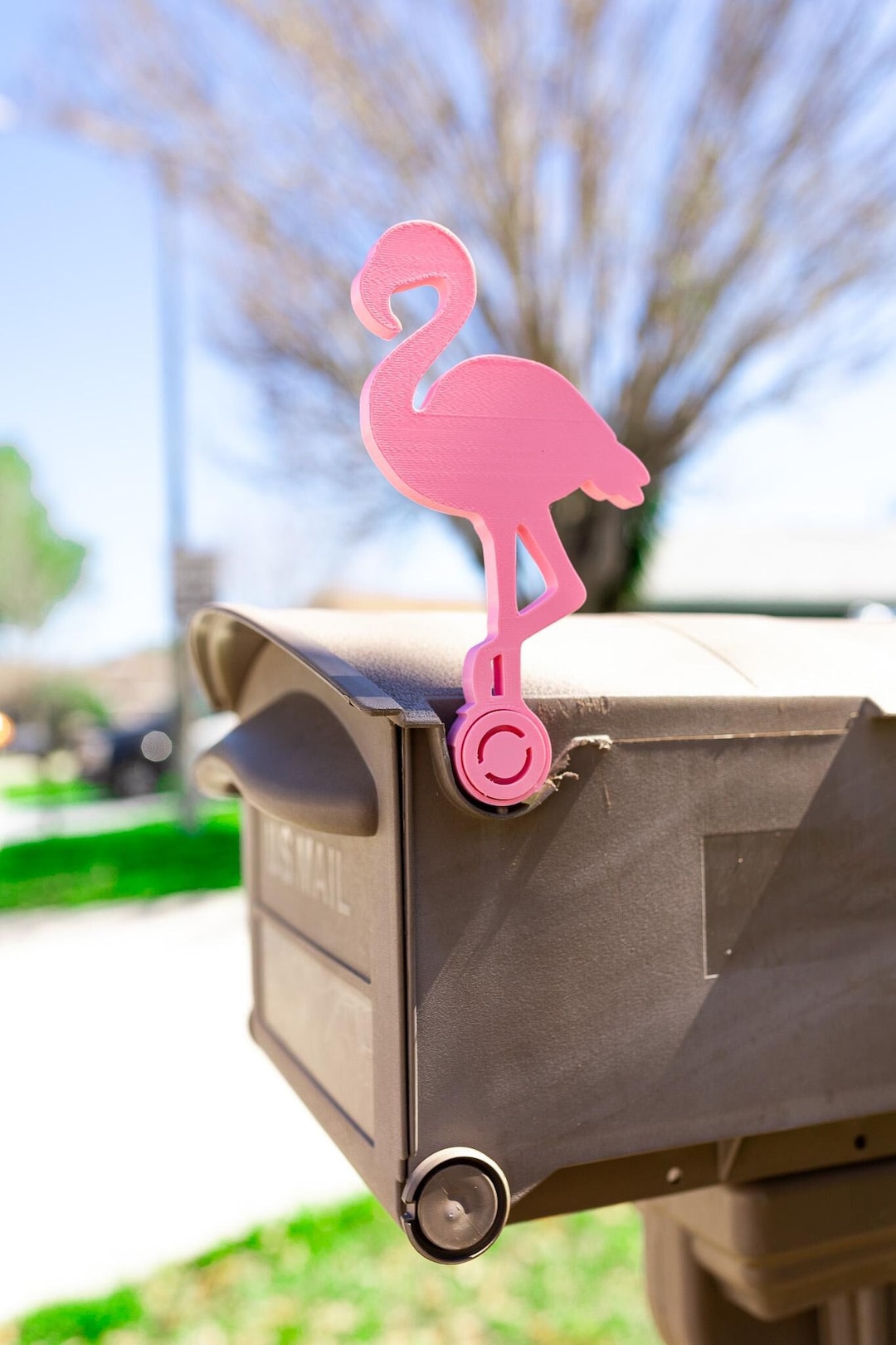 Flamingo Mailbox Flag | Gift | Mailbox | Mail | 3D Printed Accessory - Etsy