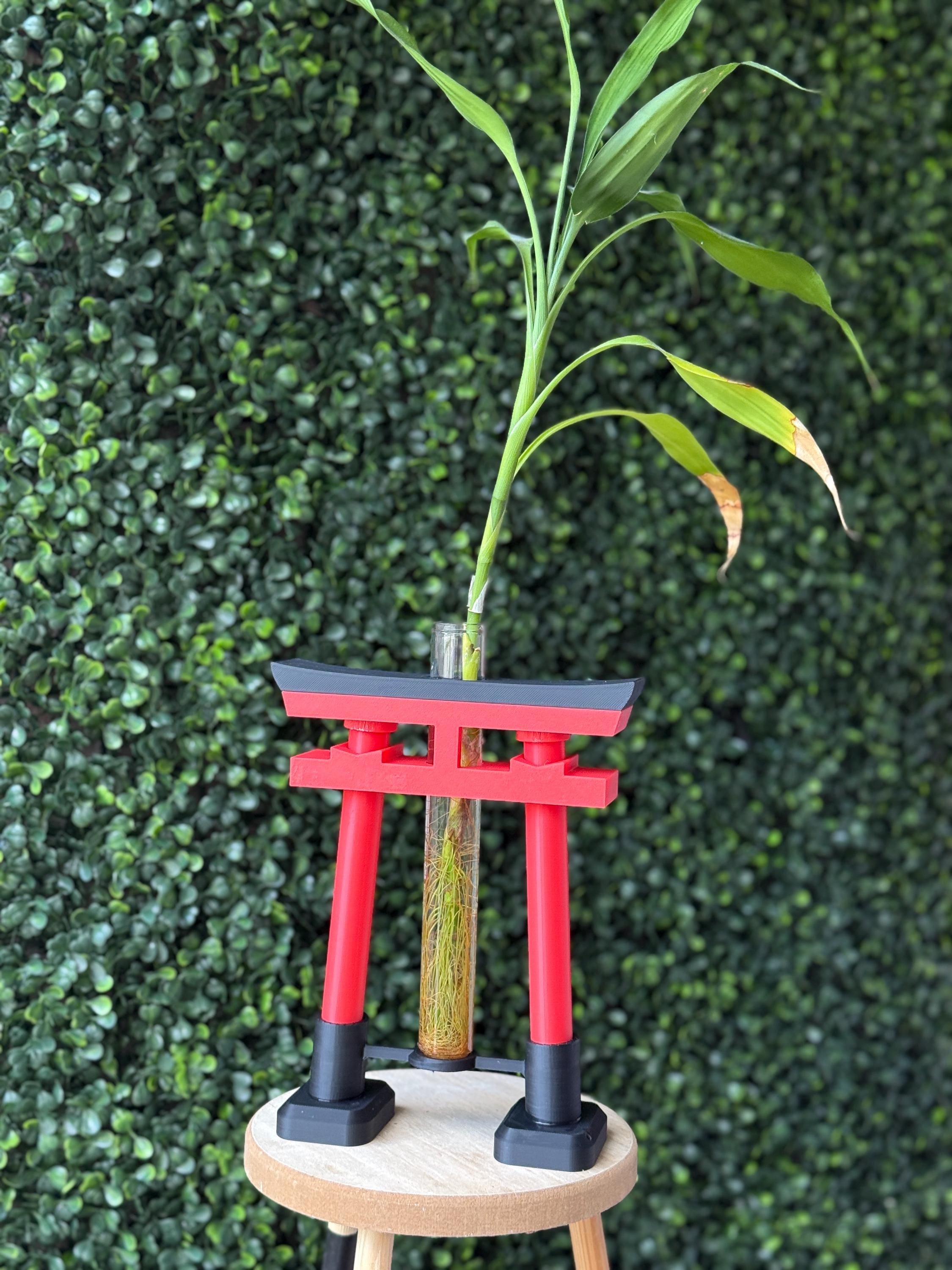 Japanese Torii Gate Bamboo Propagation Planter: Desk Garden Decor - Etsy