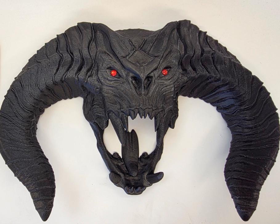 Balrog Skull - Lord of the Rings - Etsy