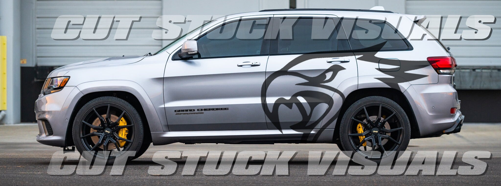 For TRACKHAWK Track Hawk Super Huge Decal Cast Vinyl KIT Graphics Dry ...