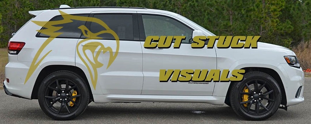 For Jeep TRACKHAWK Track Hawk Super Huge Decal Cast Vinyl KIT Graphics ...