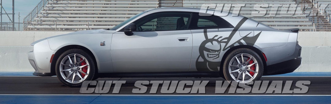 For CHARGER Huge Decal Cast Vinyl Kit Scat Pack BEE Graphics Dry Mount ...