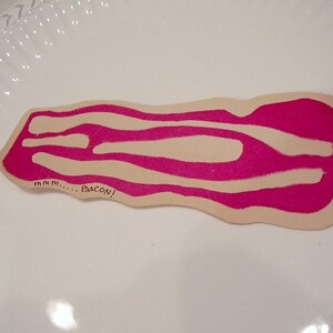 Leather Bacon Bookmark, Meaty Manly Gift, Bibliophile Gift, Bacon Gift ...