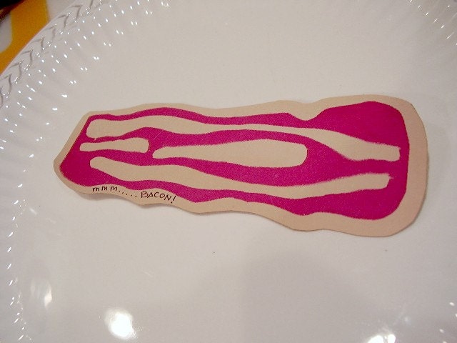 Leather Bacon Bookmark, Meaty Manly Gift, Bibliophile Gift, Bacon Gift ...