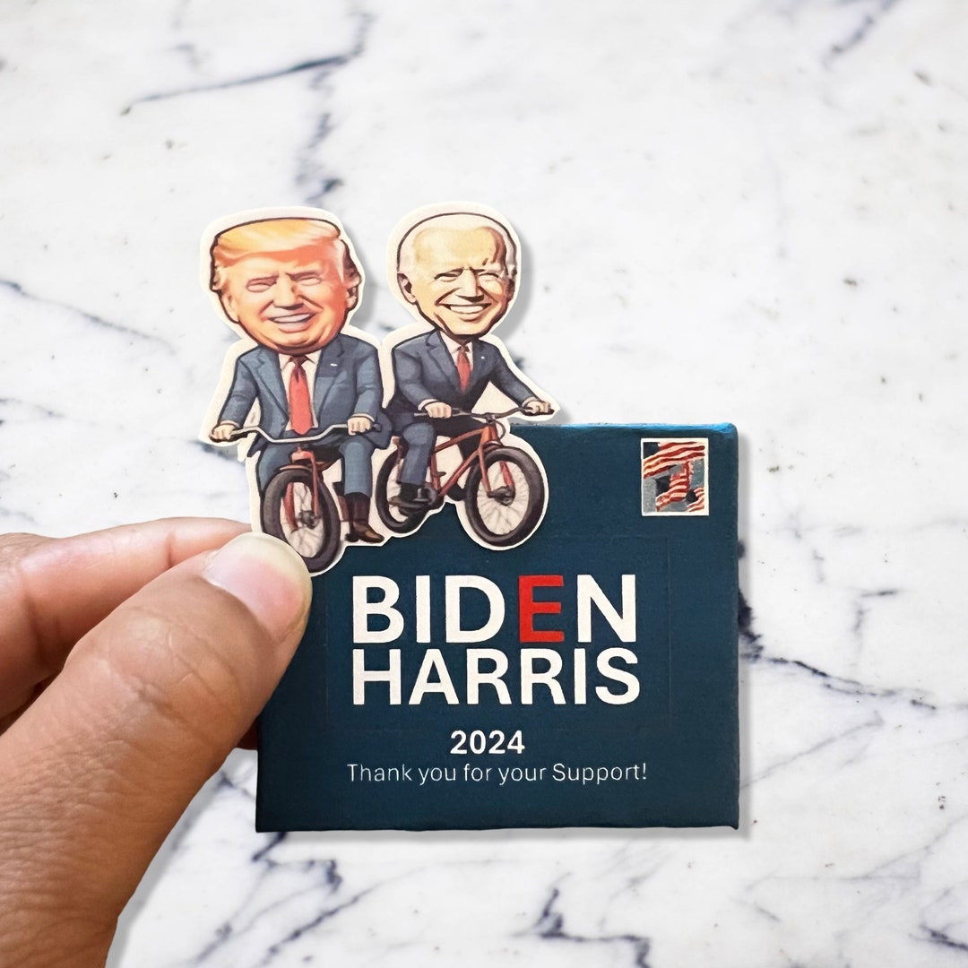 Biden Trump Sticker Humor Mini Mail Envelope Funny President Election ...