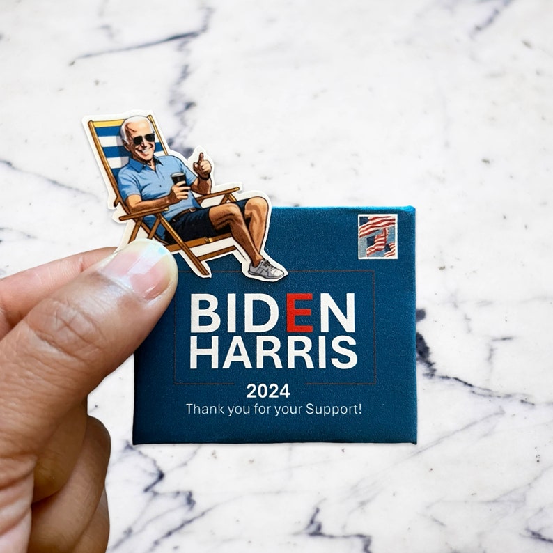 Biden Sticker Humor Mini Mail Envelope Funny President Election Sticker ...