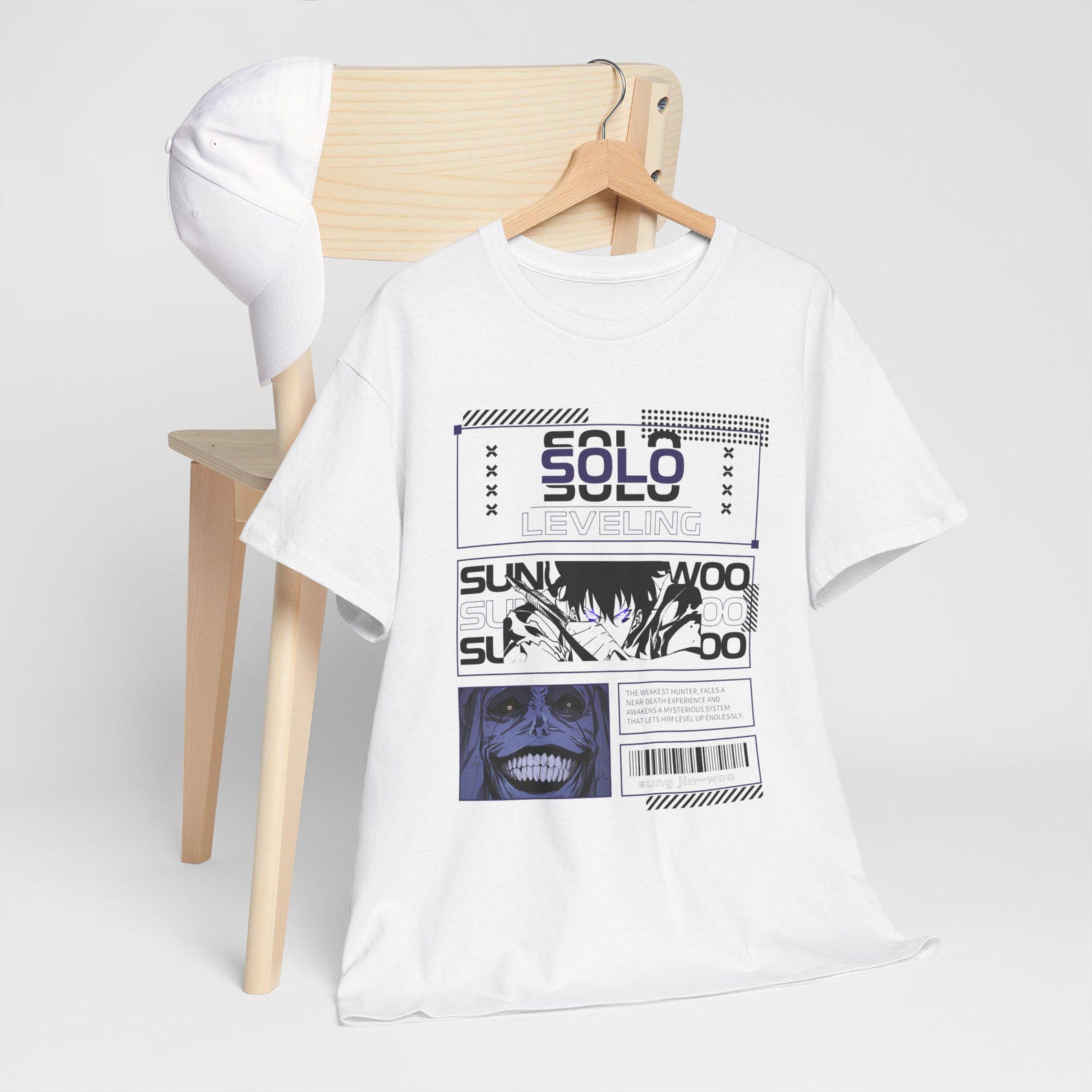 Tshirt anime solo leveling, Sung Jin-woo, l'architecte, manga unisexe ...