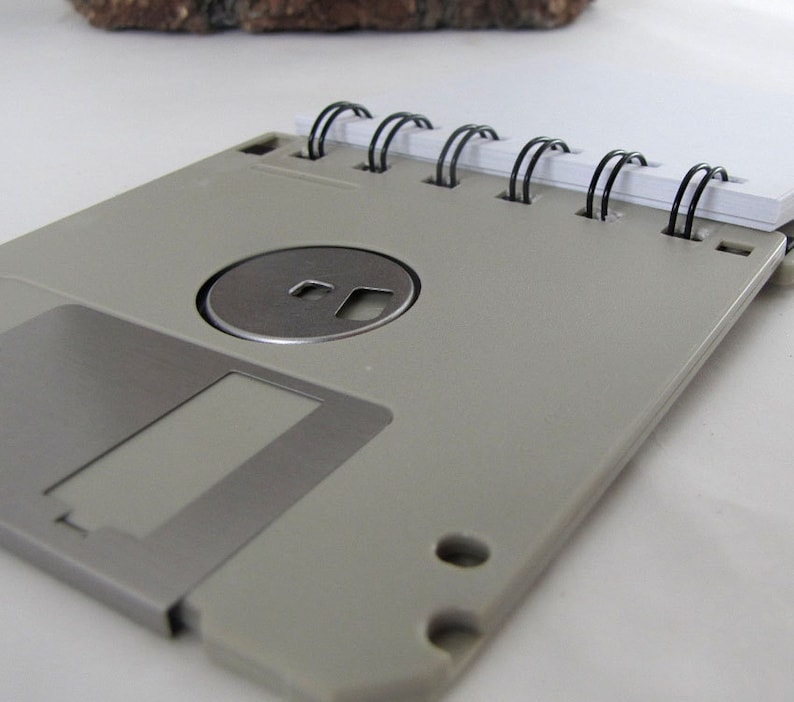 Gray Recycled Geek Gear Blank Floppy Disk Mini Notebook - Etsy