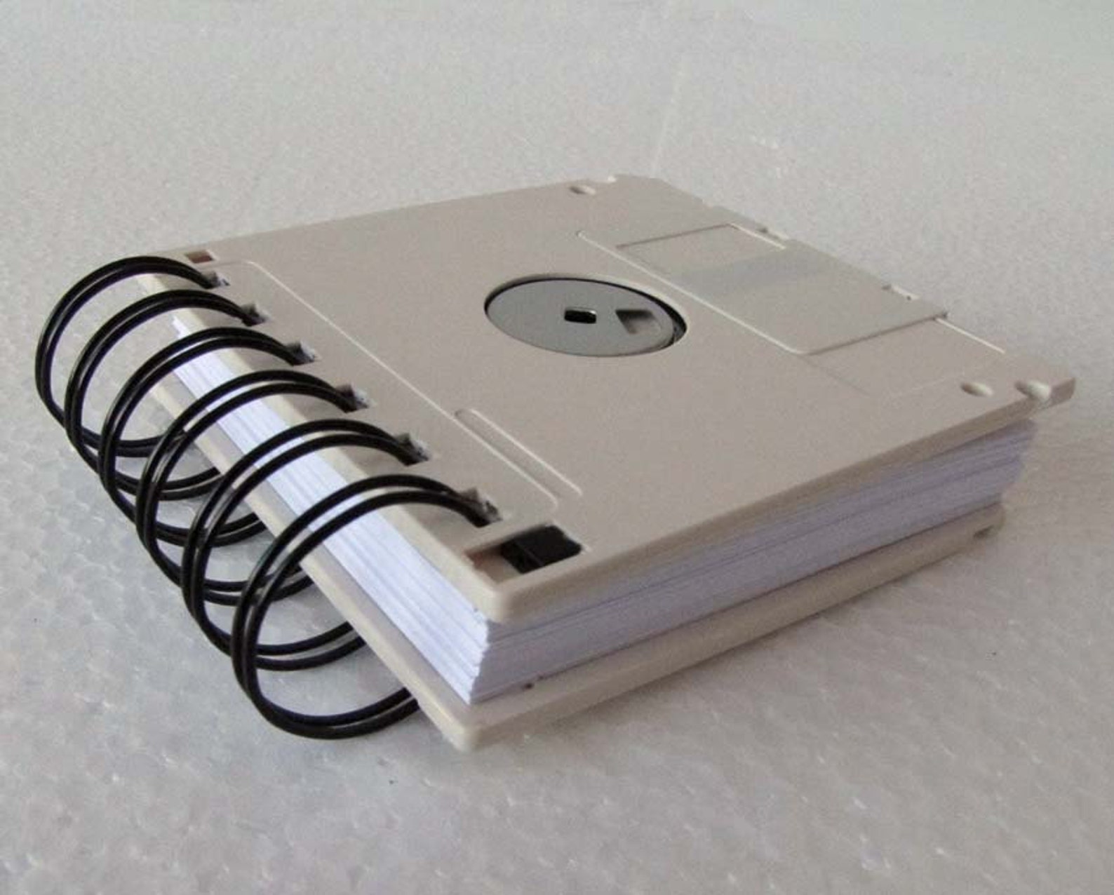 Floppy Disk Notebook JUMBO off White Computer Disk Recycled Geek Gear ...
