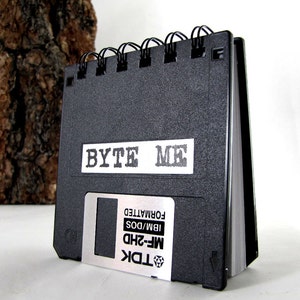 Geek Gear Recycled Blank Floppy Disk Mini Notebook in Black - Etsy ...