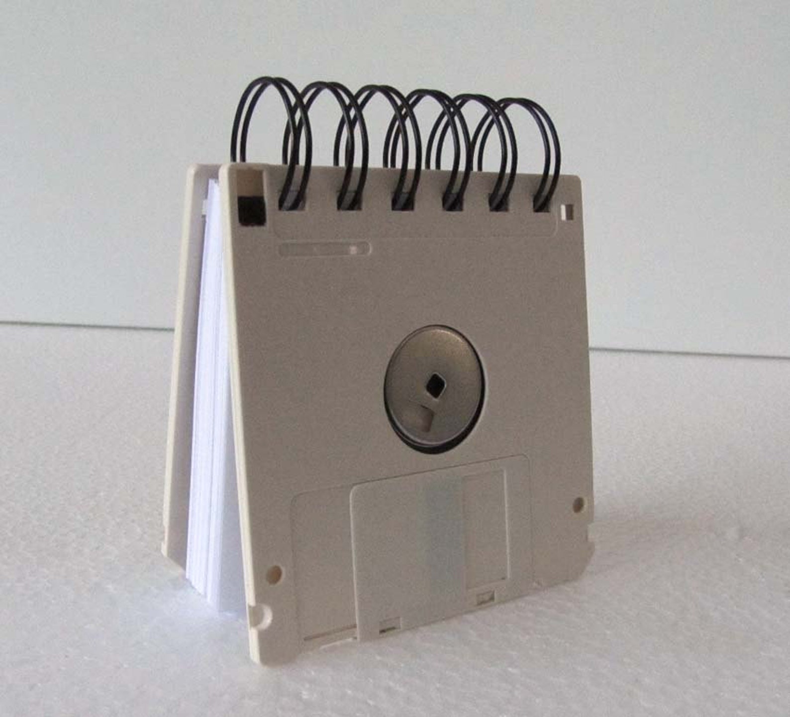 Floppy Disk Notebook JUMBO off White Computer Disk Recycled Geek Gear ...
