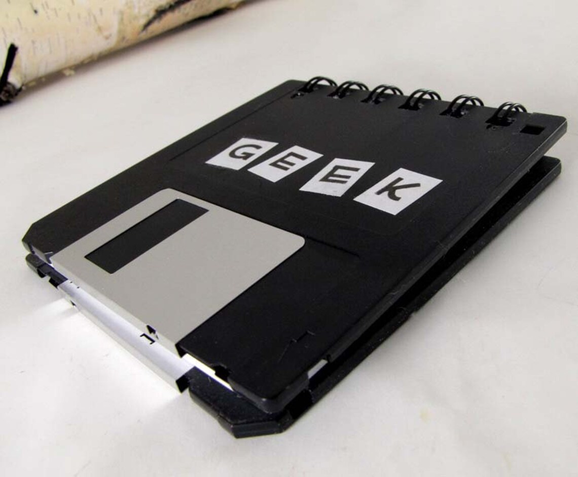 Original Geek Recycled Blank Floppy Disk Mini Notebook in - Etsy