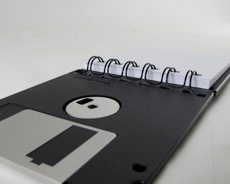 Geek Gear Recycled Blank Floppy Disk Mini Notebook in Black - Etsy ...