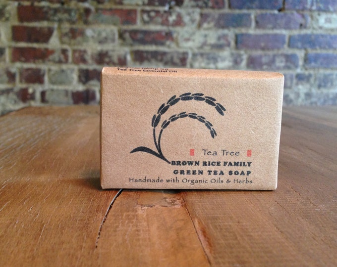 Organic Green Tea Rice Bran Soap Tea Tree - Etsy