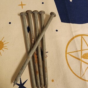 Old Nails Huge Rusty Barn Nails Salvaged - Etsy