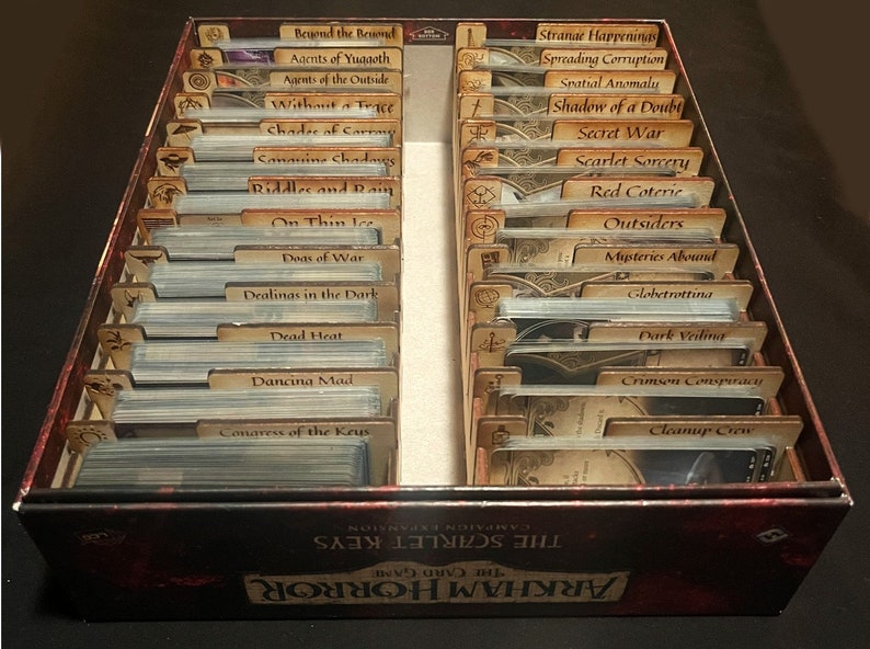 Scarlet Keys Campaign Divider Insert Arkham Horror LCG - Etsy