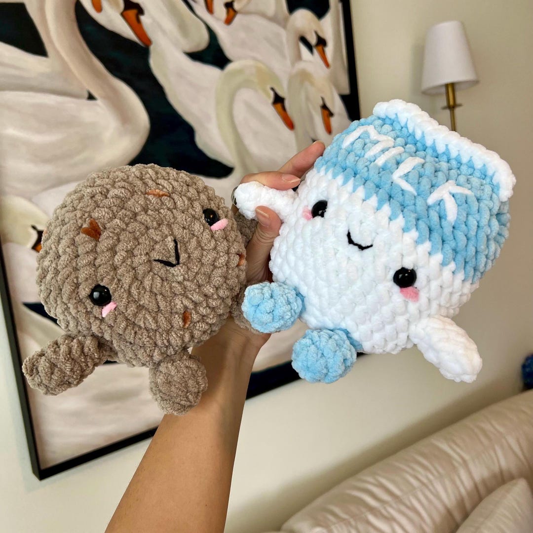 Milk and Cookie Duo Handmade Crochet Plushies | Ready to Ship - Etsy
