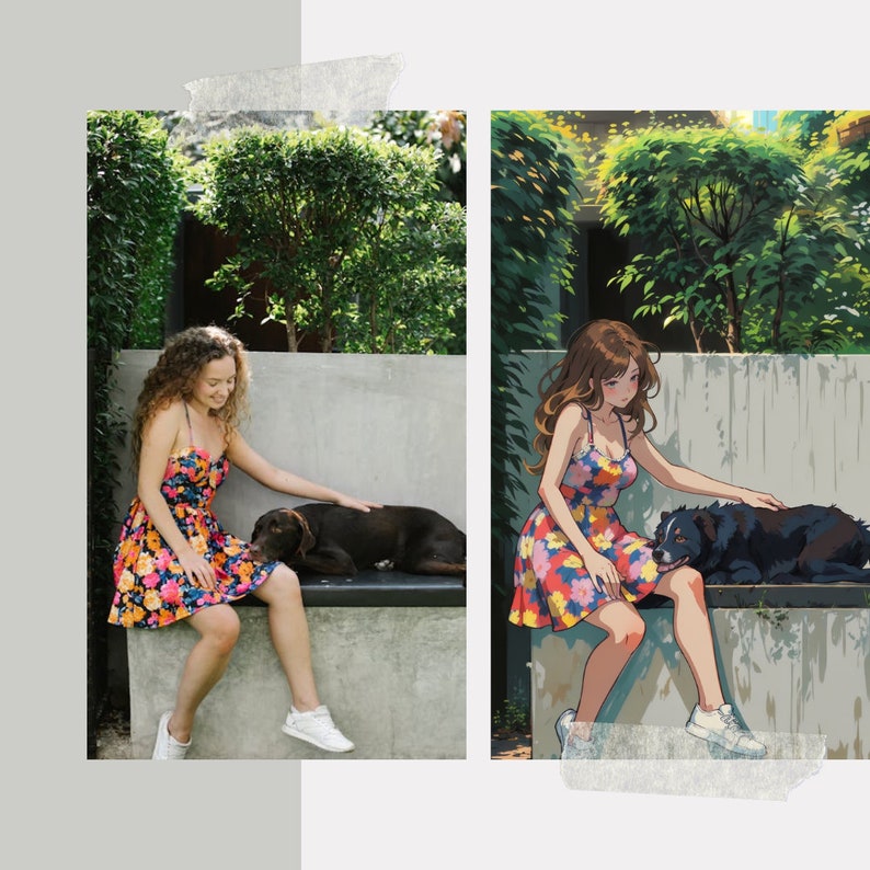 Chibi Anime Portrait, Cute Custom Photo, Anime Style, Chibi Portrait ...