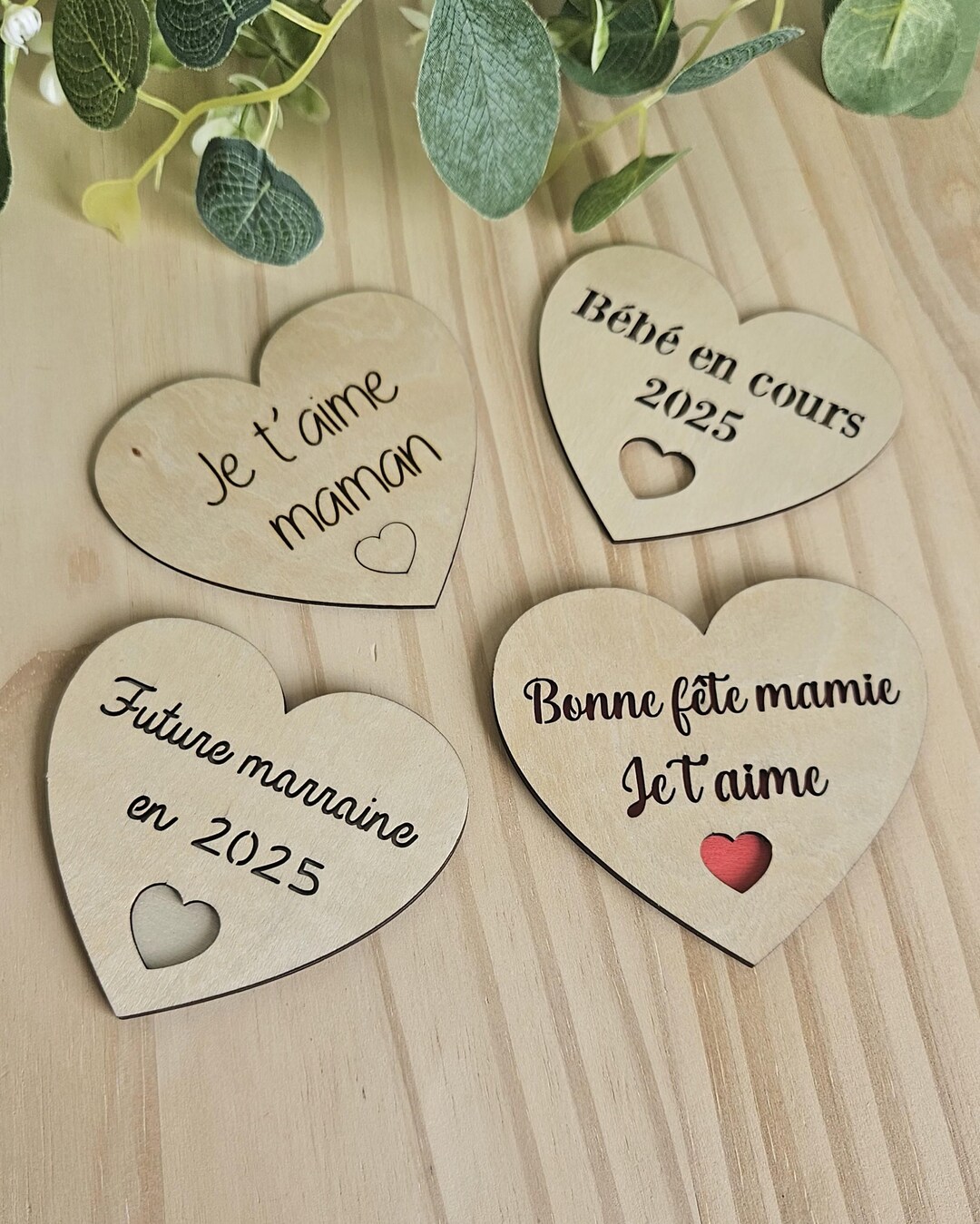 Customizable Heart Magnet Original Gift Idea Grandmother's Day Baby ...