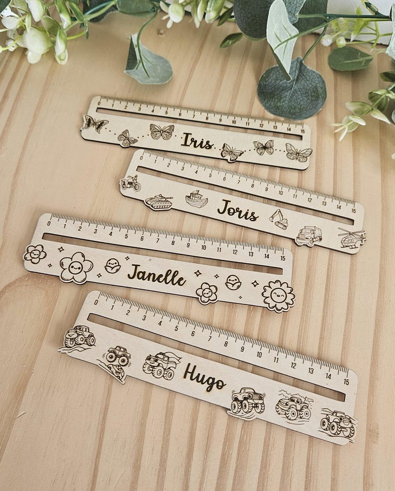 Customizable Wooden Reading Ruler - Learning - Child - Reading Ruler ...