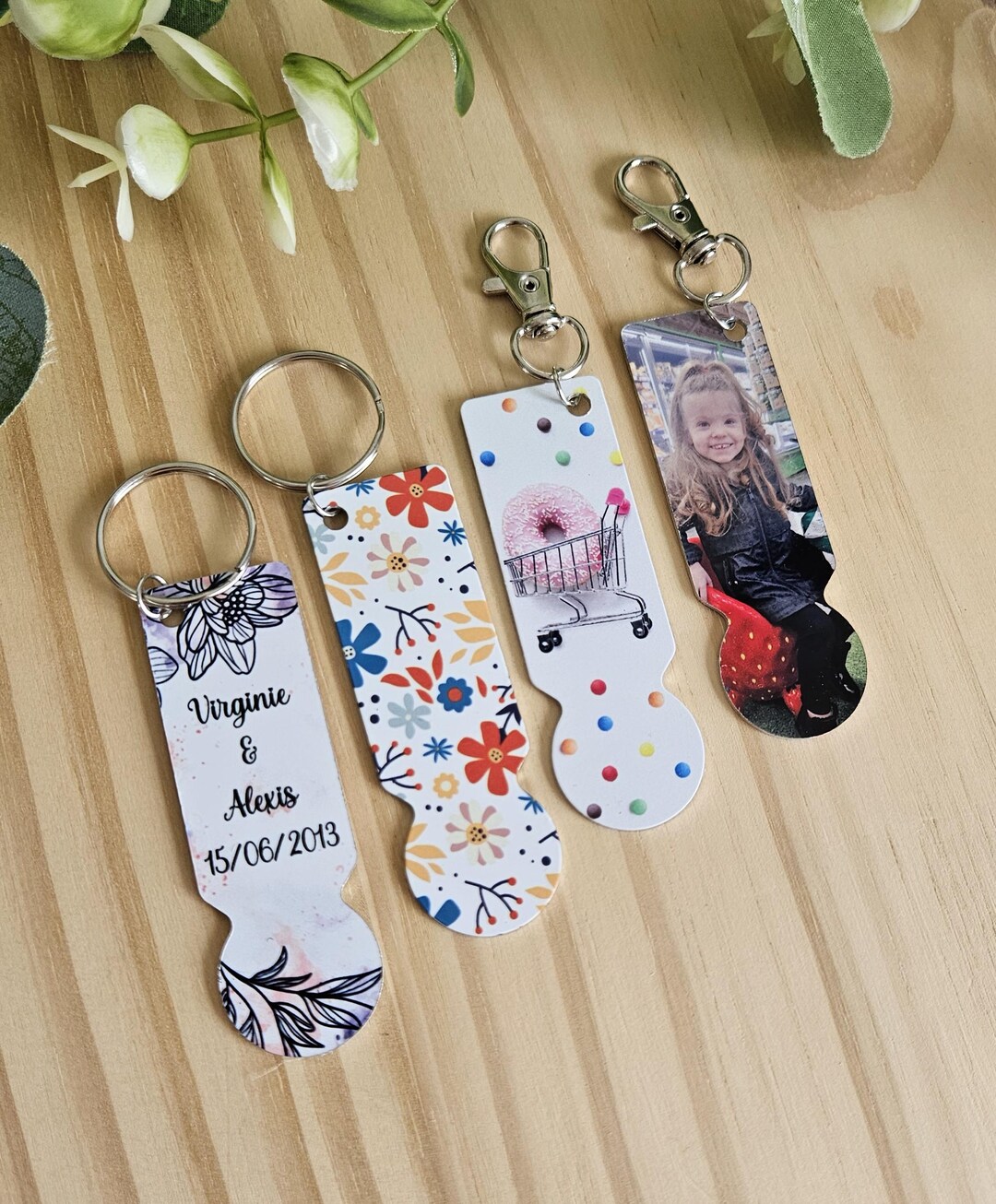 Personalized Shopping Cart Token Keychain - Shopping Cart Keychain ...