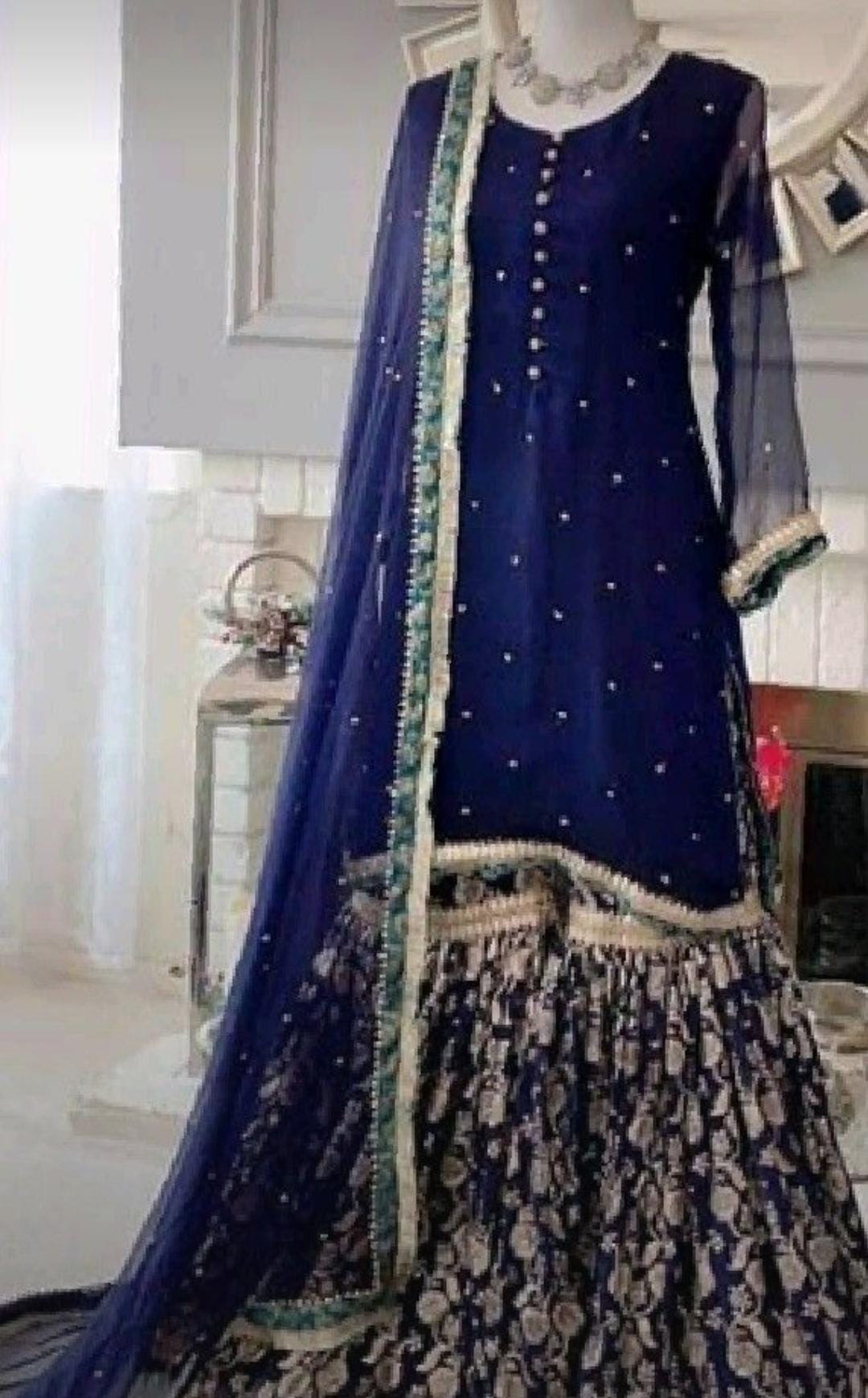 Pakistani Indian Garara Suit for Women Fully Stitched Ready to Wear ...