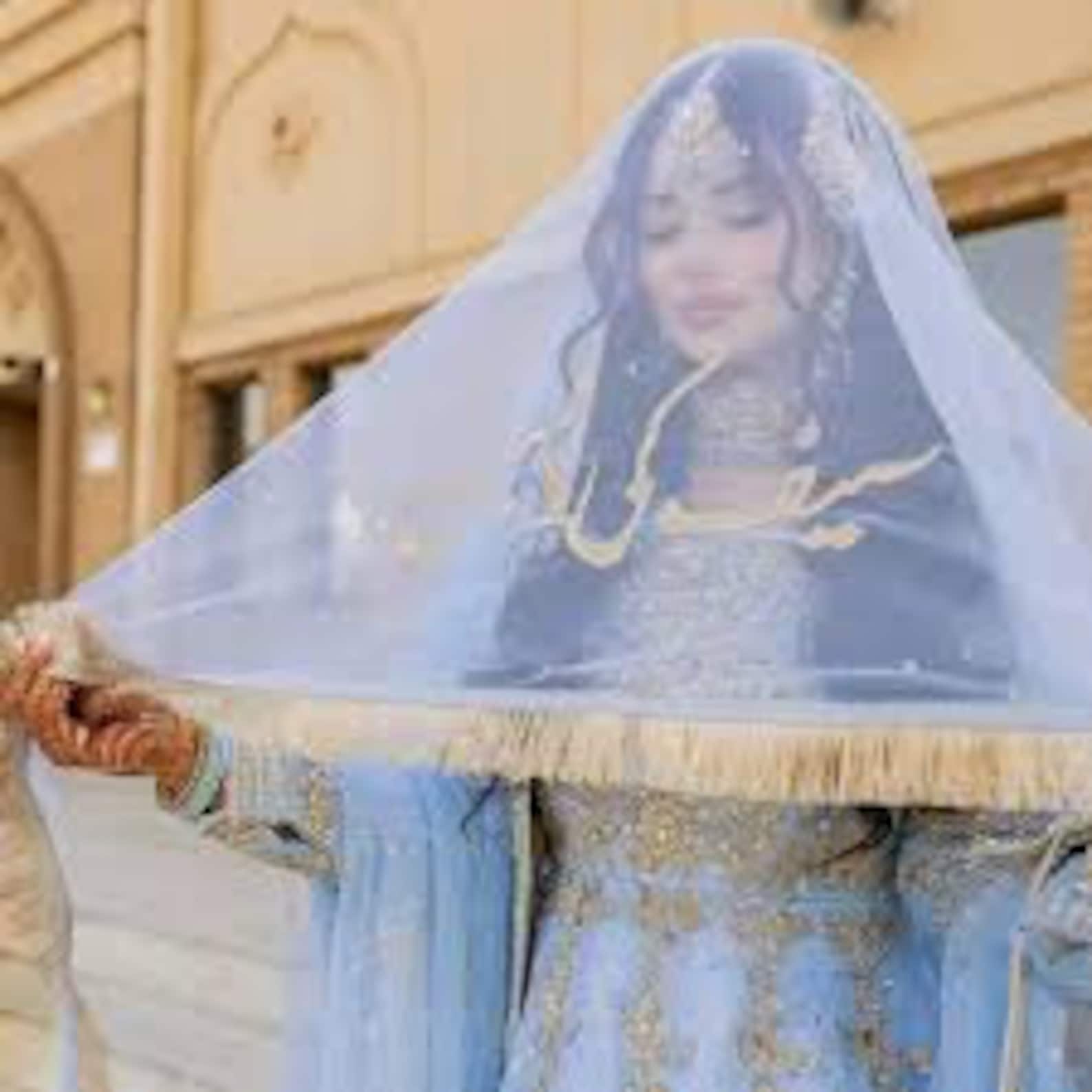 Customized Bridal Name Nikkah Wedding Duppata/bridal Wear/urdu Writing ...