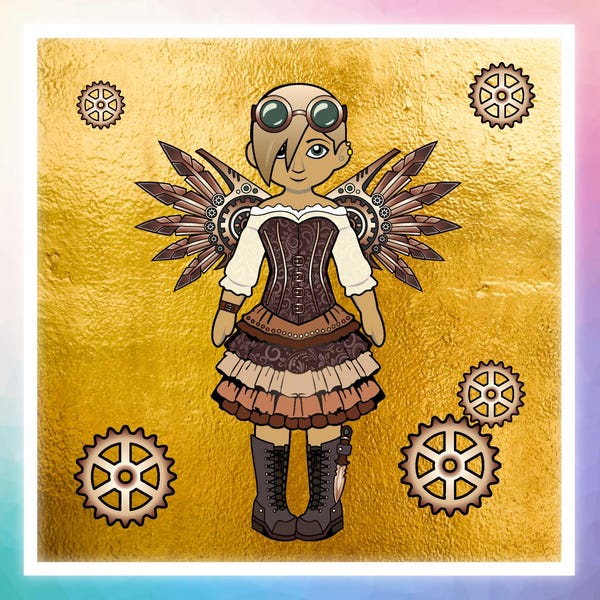 Steampunk Paper Doll - Etsy