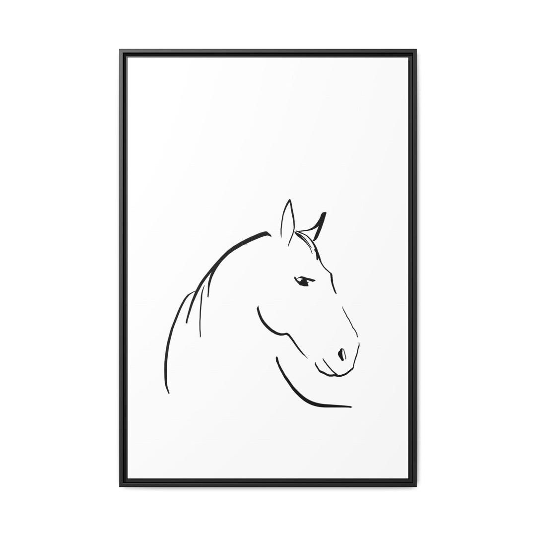 Horse Minimalist Art Print - Etsy