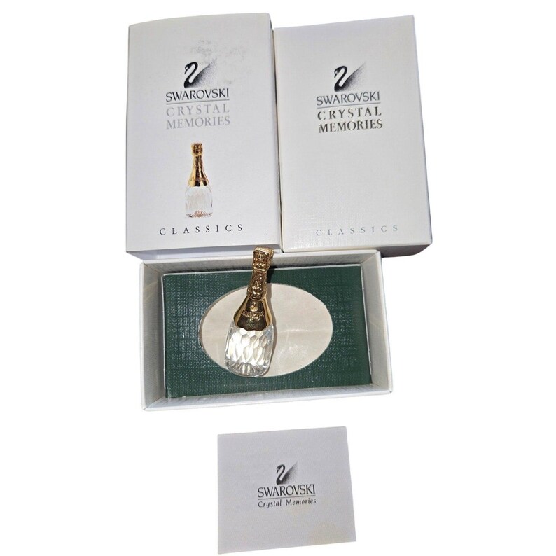 NEW Swarovski Crystal Memories Champagne Bottle Sparkling Wine Classics 208887 - Etsy