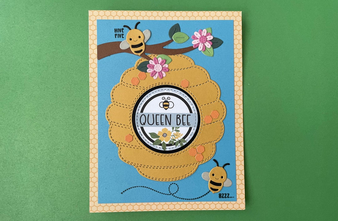 Happy Bee-day Card, Queen Bee, Birthday Card, for Girlfriend, for Her ...