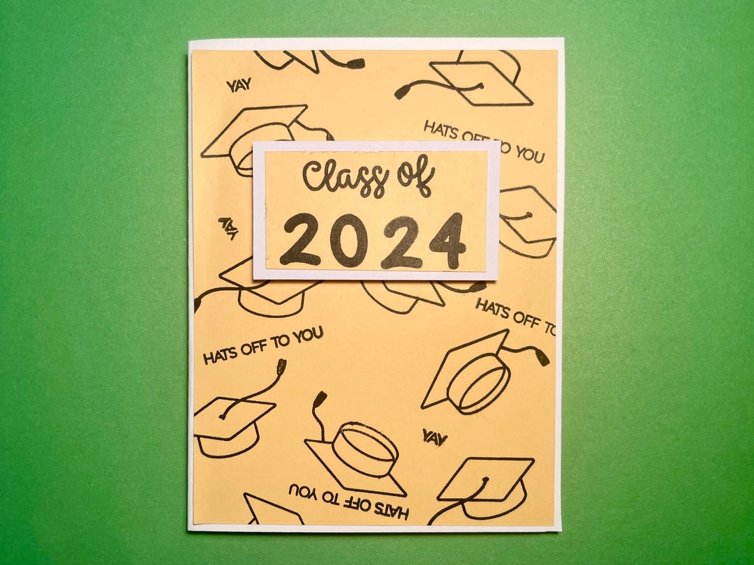 Class of 2024 Die Cut Card, Graduation, Congrats, for Child, High ...