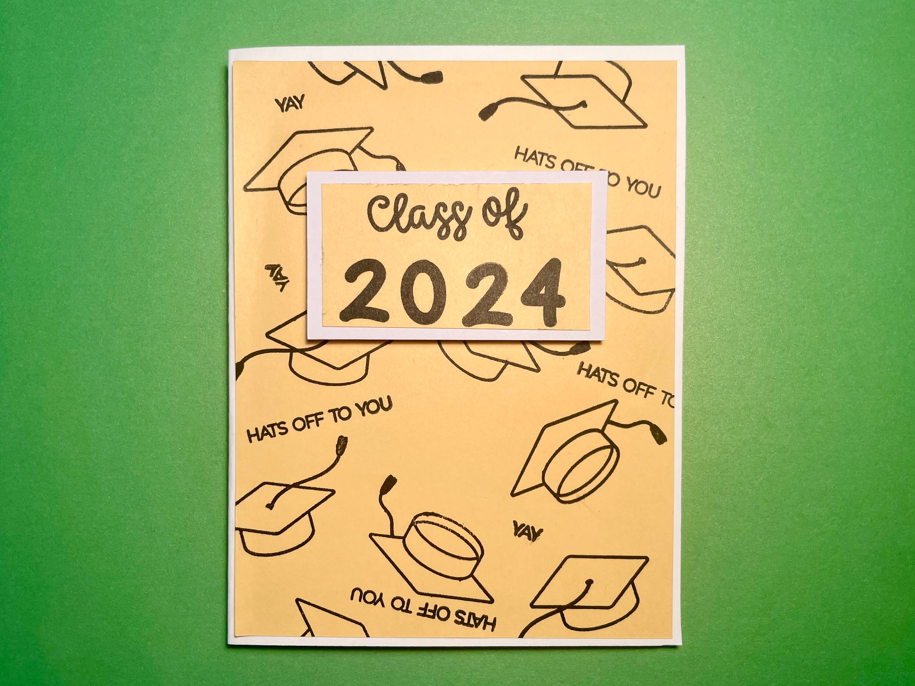 Class of 2024 Die Cut Card, Graduation, Congrats, for Child, High ...