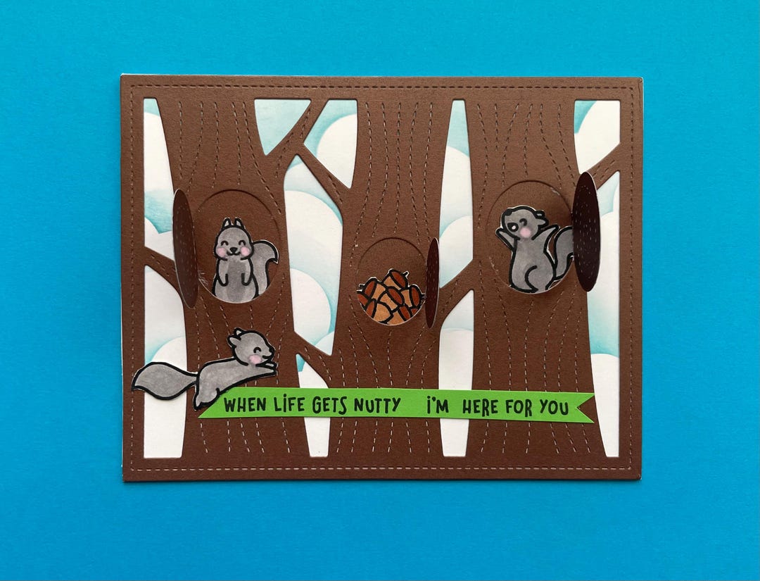 When Life Gets Nutty Card, Here for You, 3D, Pop Out, Pun, Just Because ...