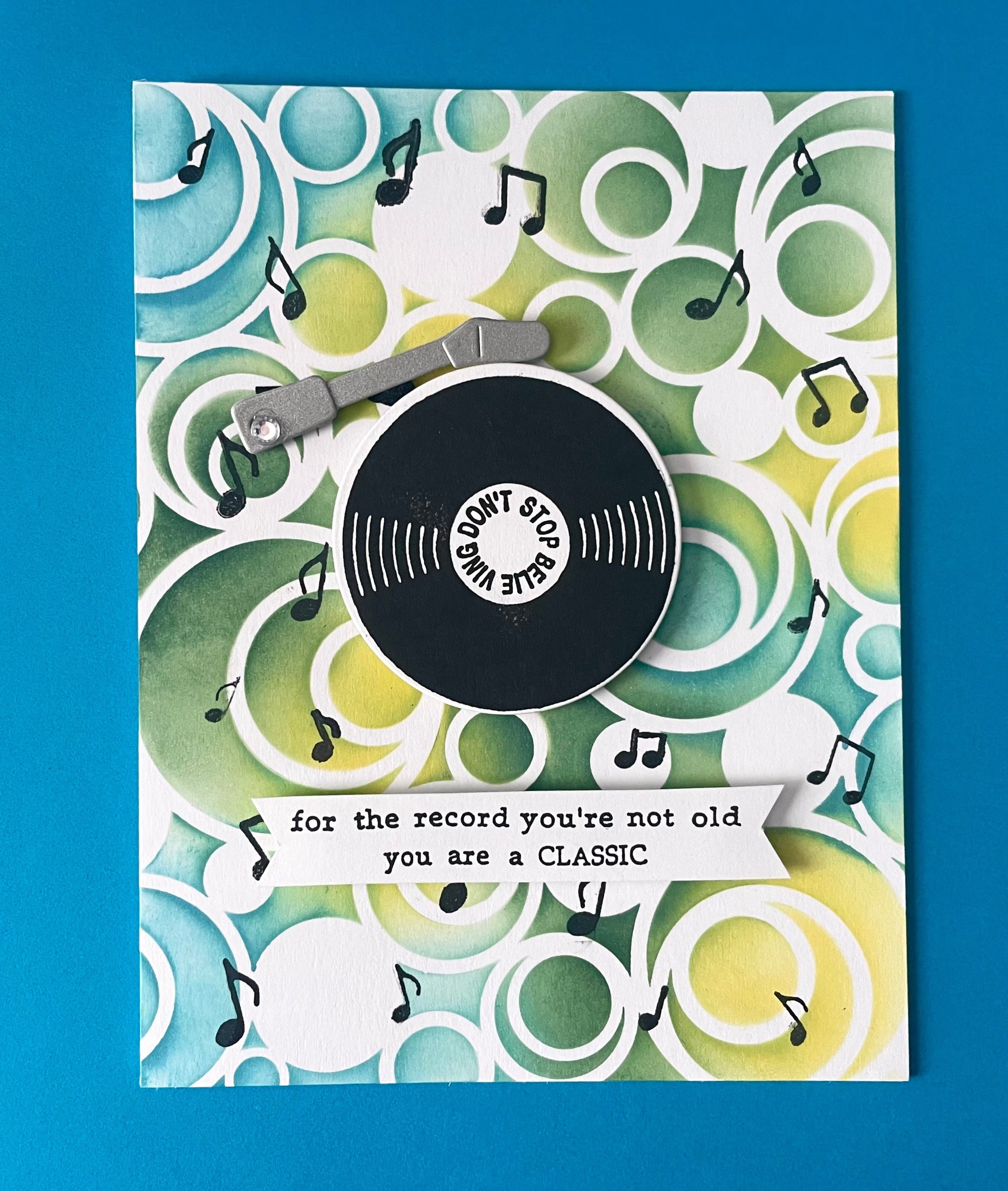 You Are Classic Die Cut Card, Record, Music, Old, Birthday Card, for ...